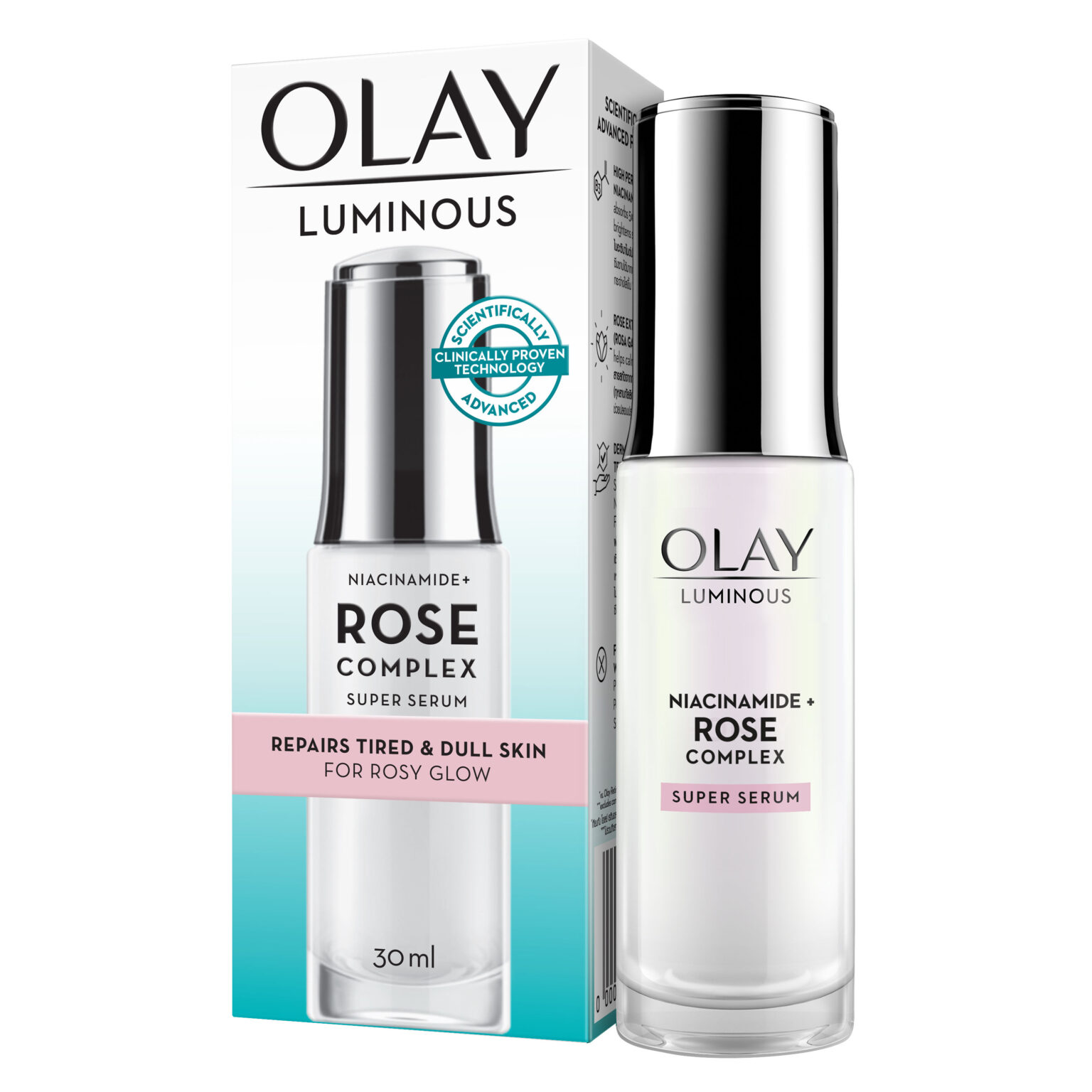 OLAY Luminous Niacinamide + Rose Complex หน้าใสไม่ขี้ฟ้อง